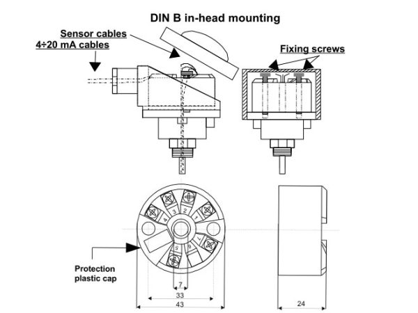 Bộ chuyển đổi tín hiệu DAT 1015 được dùng cho cảm biến nhiệt